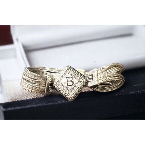 Very | Jewelry | Very Blingy Letter Initial B Silver Magnetic Clasp ...